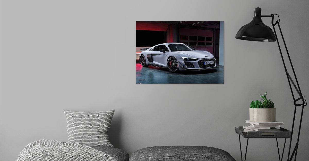 'Audi R8 Coupe V10 GT RWD' Poster by WorldTravel Displate Art | Displate