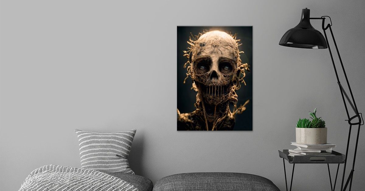 'Zombie skull' Poster by Tapu Vlad | Displate