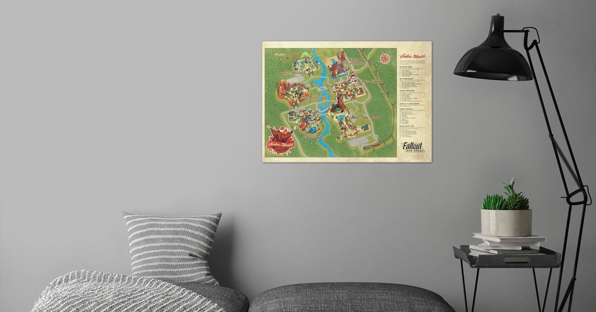 'Nuka World Map' Poster by Fallout | Displate