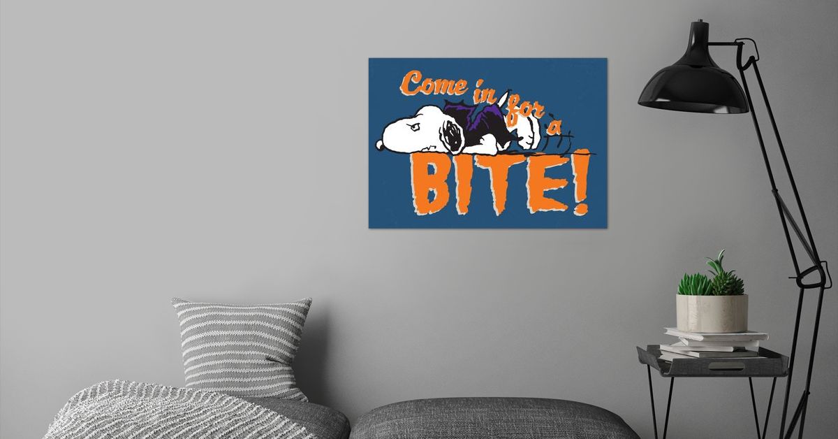 'Come In For A Bite' Poster by Peanuts | Displate