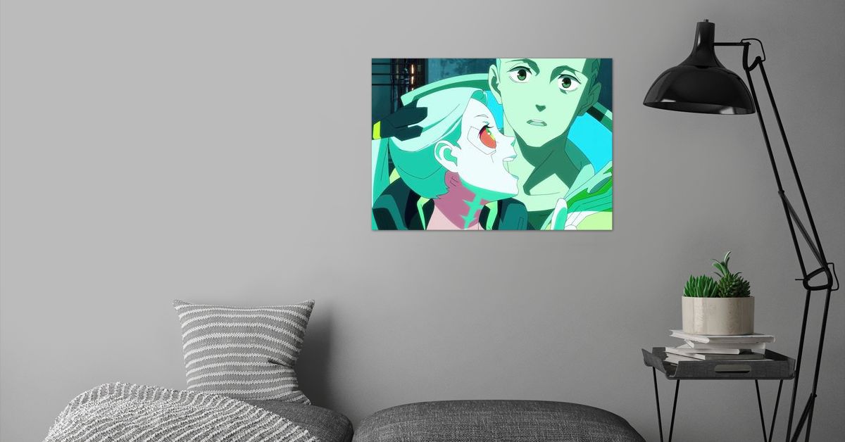 'David and Rebecca' Poster by Cyberpunk 2077 | Displate