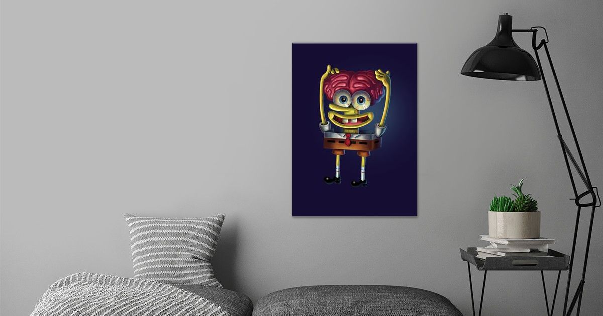 'Spongebob Brain Halloween' Poster by SpongeBob SquarePants | Displate