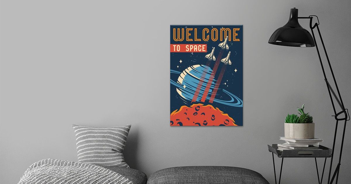 'Wellcome To Space' Poster by 3am | Displate