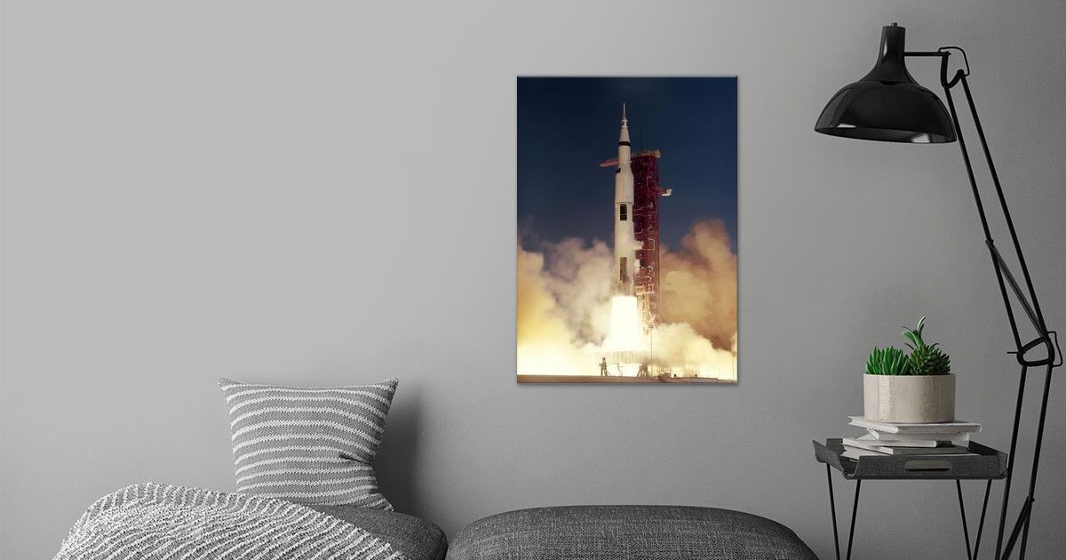 'Saturn V Launching' Poster by Galaxy Images | Displate