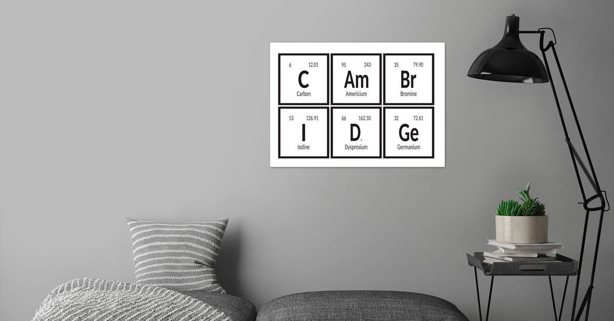 'Cambridge Periodic Table' Poster by Maozva | Displate