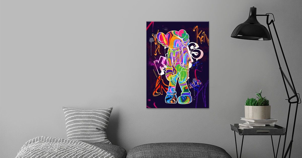 'Graffiti Kaws ' Poster by Boon Edgar | Displate