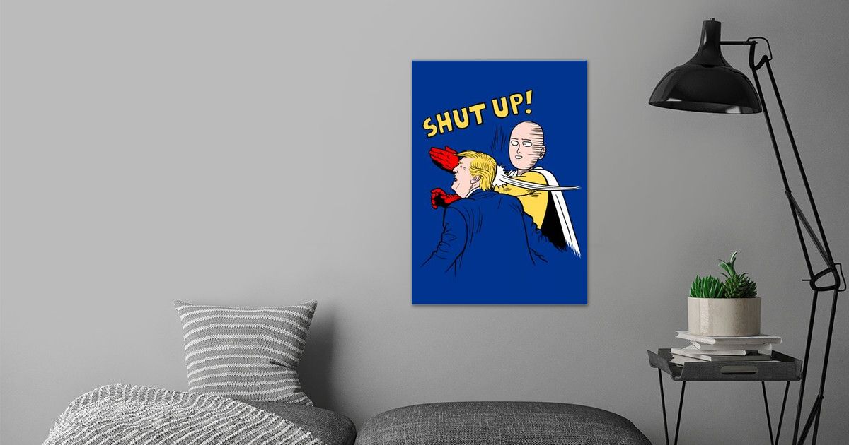 'Saitama Slap' Poster by Zake Yonkou | Displate
