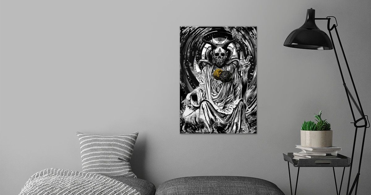 'Dark Occult Satan ' Poster by Anass Benktitou | Displate