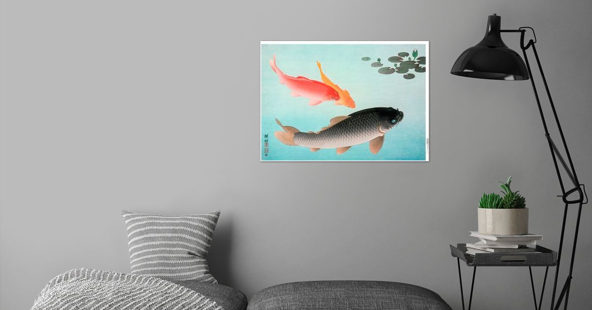 'Ukiyo e Japanese Fish Carp' Poster by kagezami | Displate