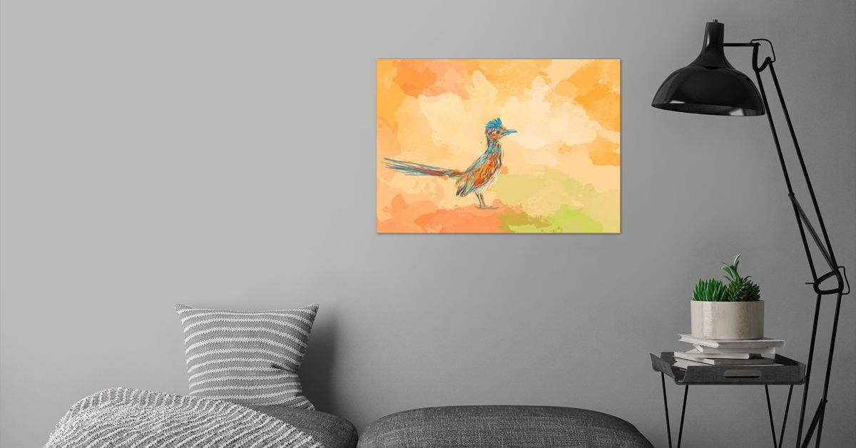 'Little Road Runner' Poster by Flo Art Studio | Displate