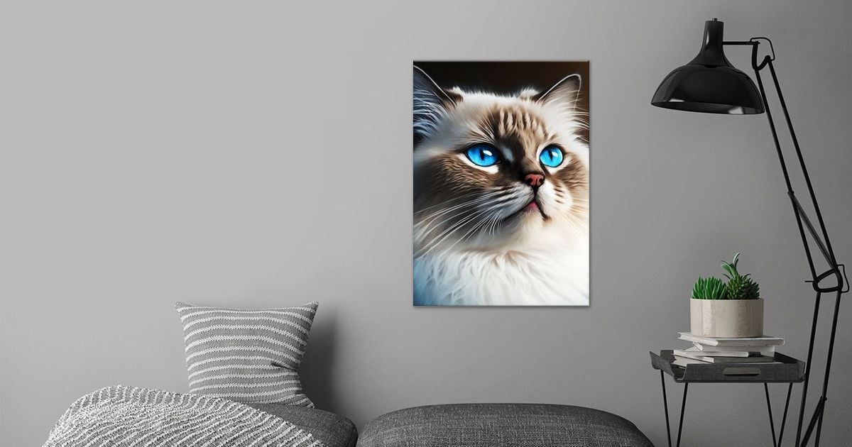 'White Cat' Poster by Muh Asdar | Displate