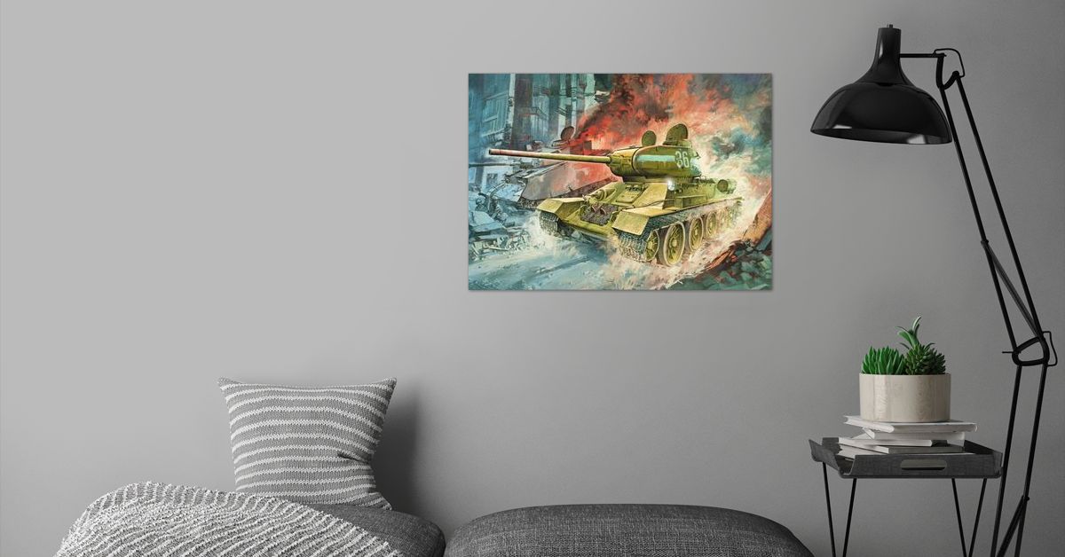 'T34' Poster by World War | Displate