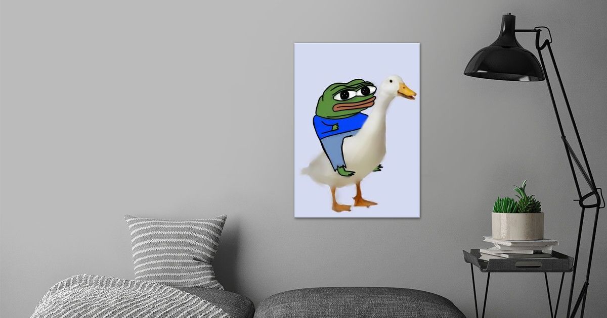 'duck pepe' Poster by az zahra | Displate