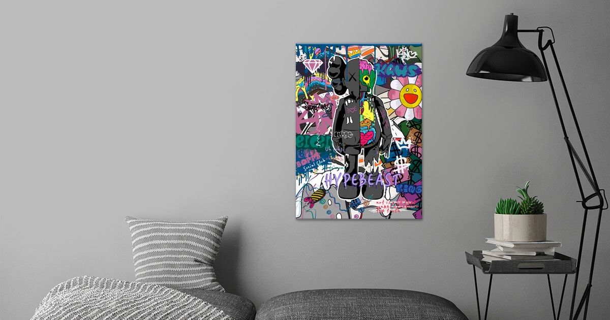 'Kaws Graffiti style' Poster by Biopic Studio | Displate