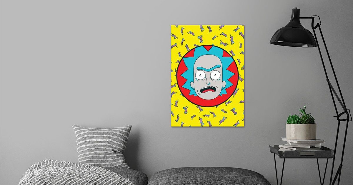 'Rick Portrait' Poster by Rick and Morty | Displate