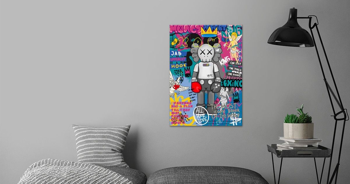 'Boxing kaws' Poster by Fay List | Displate