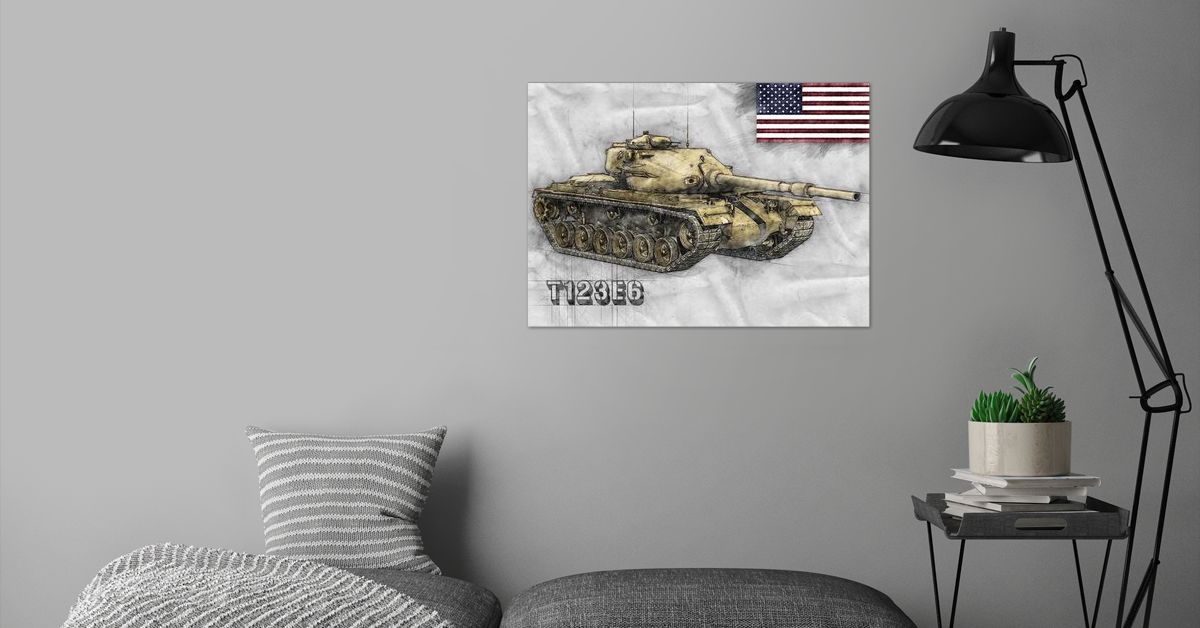 'T123E6' Poster by Pixxelworks Florian Schaller | Displate