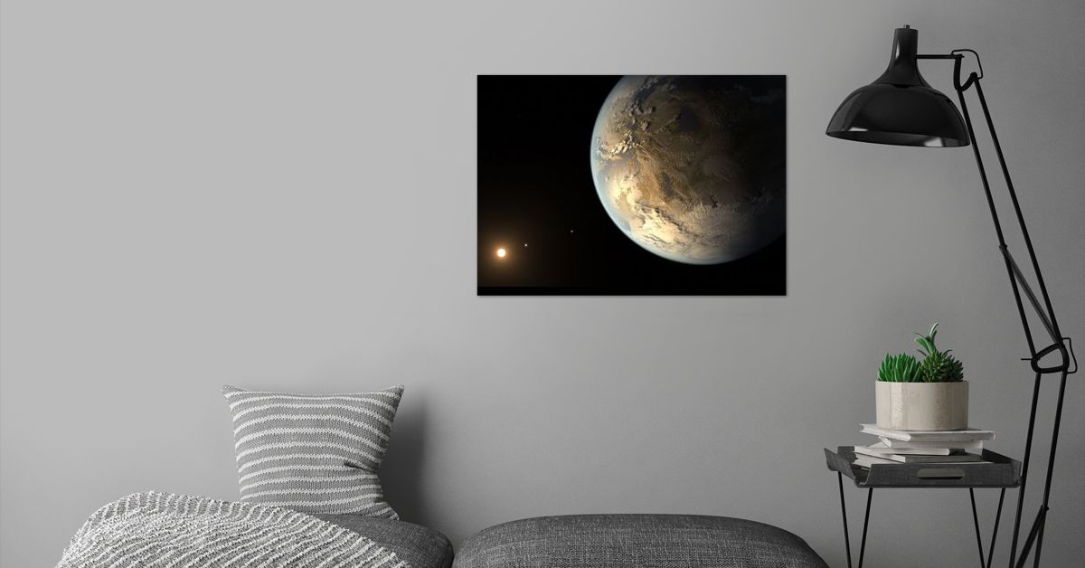 'Exoplanet Kepler 186f' Poster by Milkywayshooters | Displate
