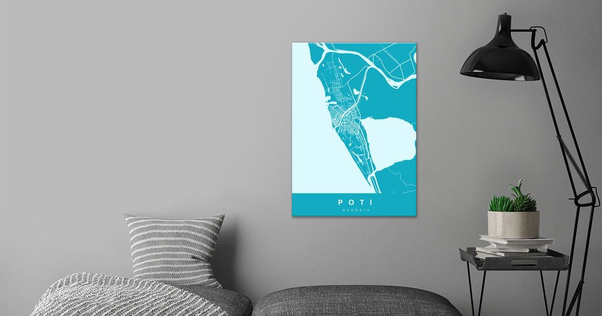 'POTI Map GEORGIA' Poster by UrbanMaps | Displate
