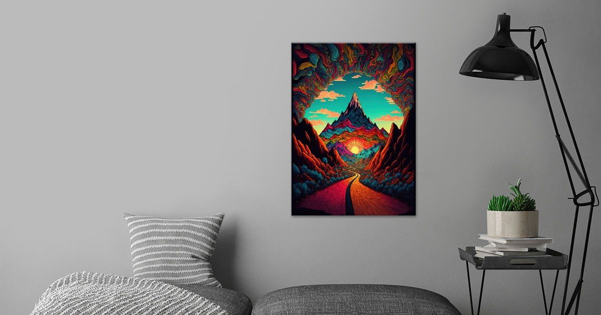 'Psychedelic Valley III' Poster by The Art of Leon | Displate