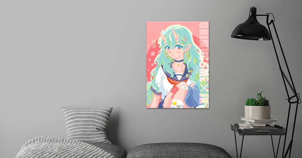 'Oni Girl' Poster by Hiroko Hashimoto | Displate