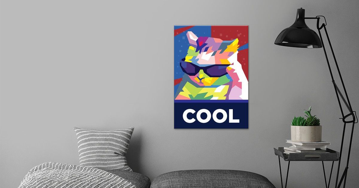 'cool cat meme' Poster by New Trending Displate Posters | Displate