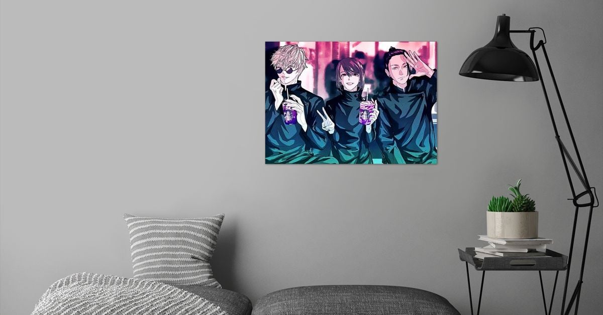 'Satoru Gojo Geto' Poster by Arunika 99 | Displate