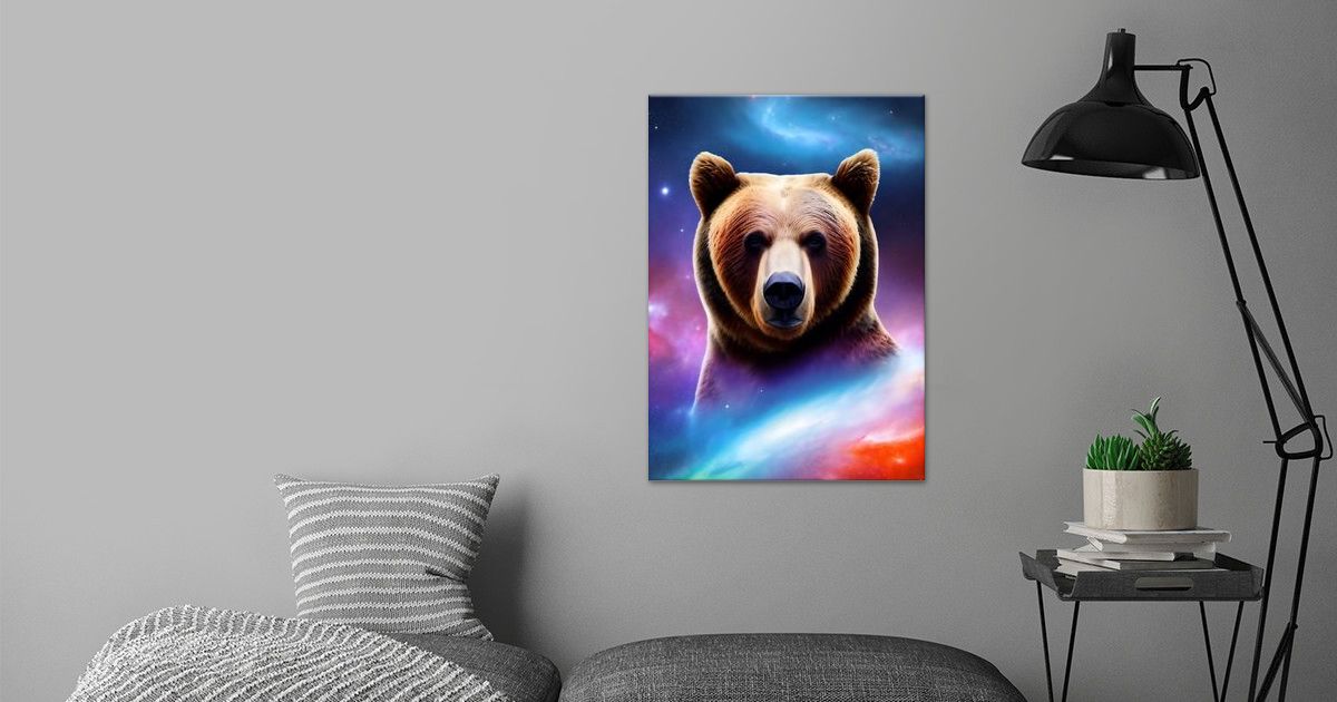'Astral Bear' Poster by Antom | Displate