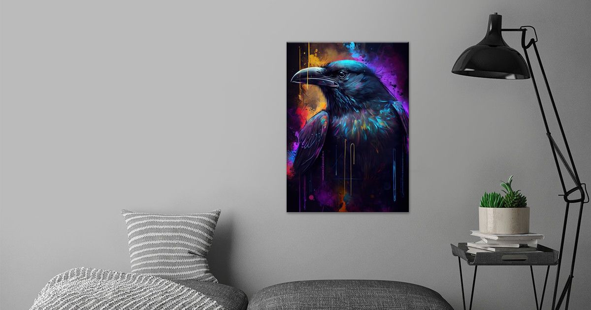 'Dark Mighty Raven' Poster by Digital Punishment | Displate