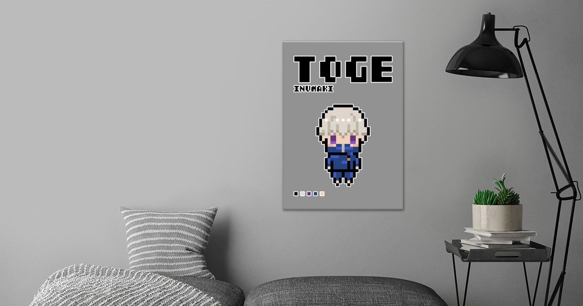 'toge anime pixel art ' Poster by Rah Pul | Displate