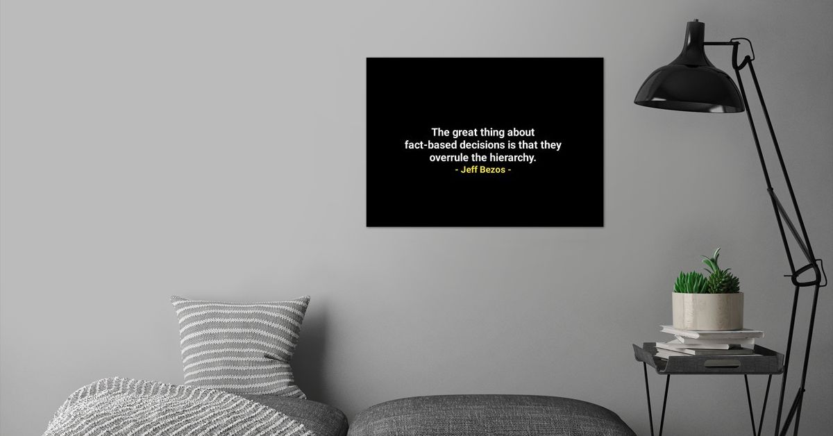 'Jeff Bezos quotes ' Poster by Quotes Only | Displate