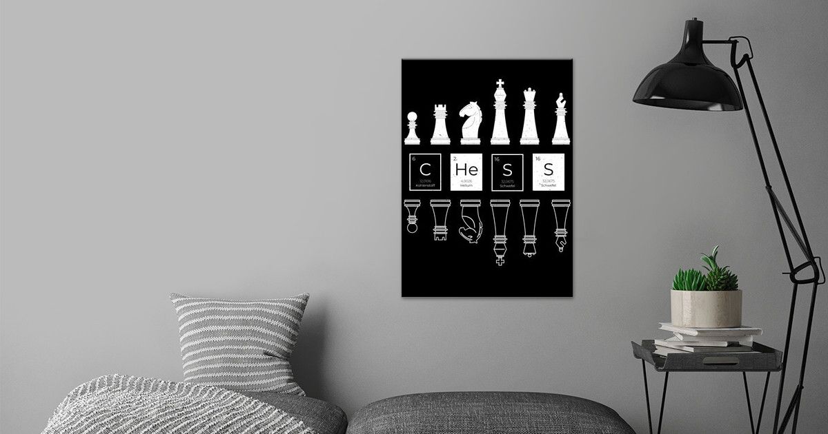 'Chess elements in science' Poster by Chris Feil | Displate