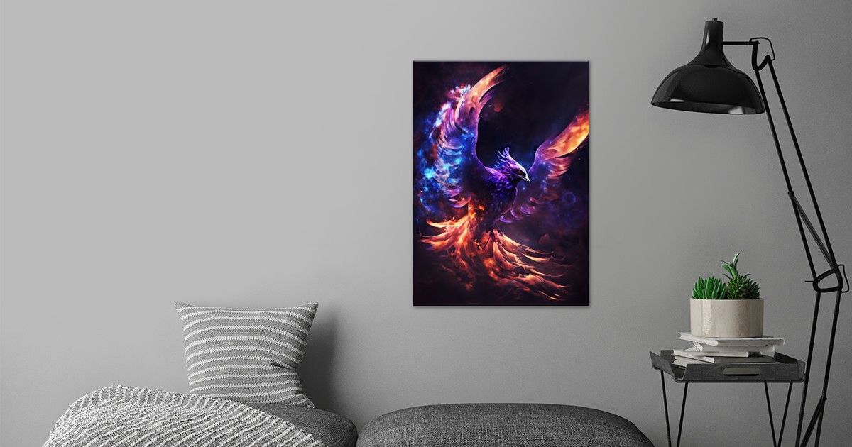 'Mystical Phoenix' Poster by Muh Asdar | Displate