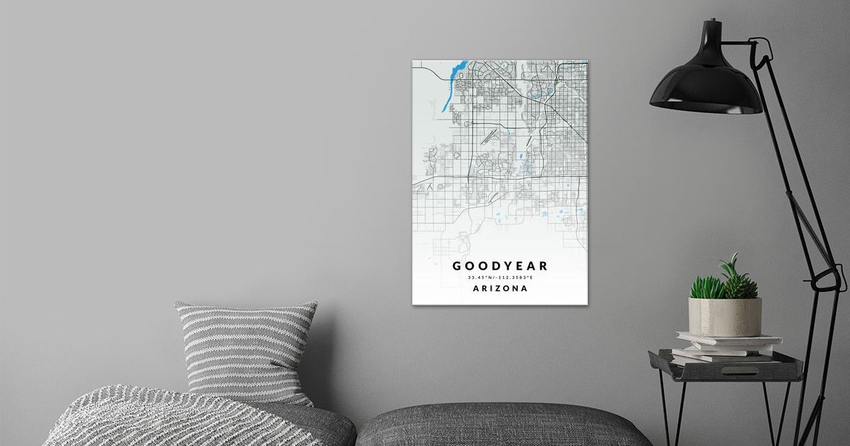 'Goodyear City Map' Poster by NoLapan | Displate