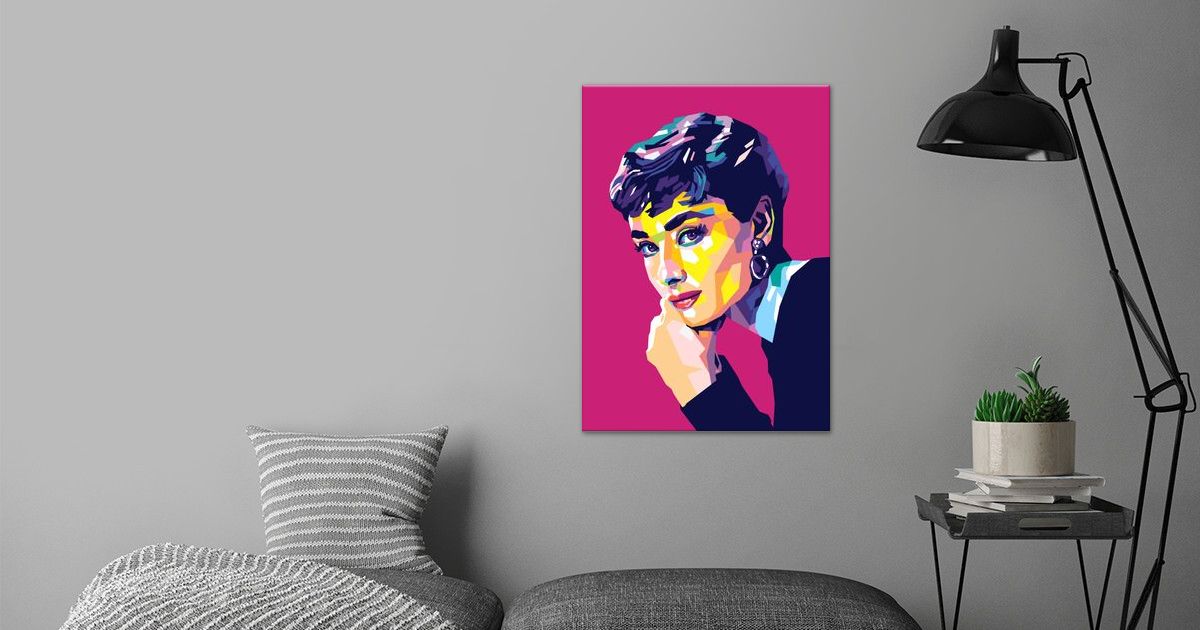 'Audrey Hepburn' Poster by Dhega Priya Gunawan | Displate