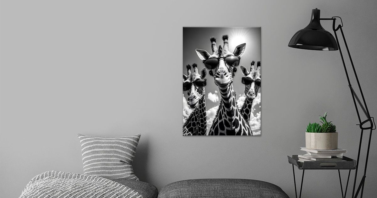 'Giraffe Rap Cover' Poster by David Godbehere | Displate