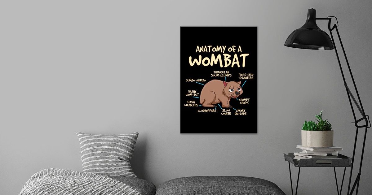 'Anatomy Of A Wombat' Poster by Hexor | Displate