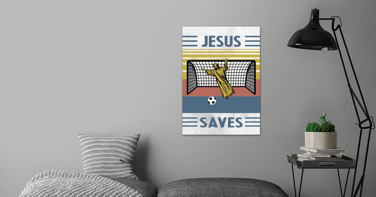 'Jesus Saves' Poster by crbn design | Displate