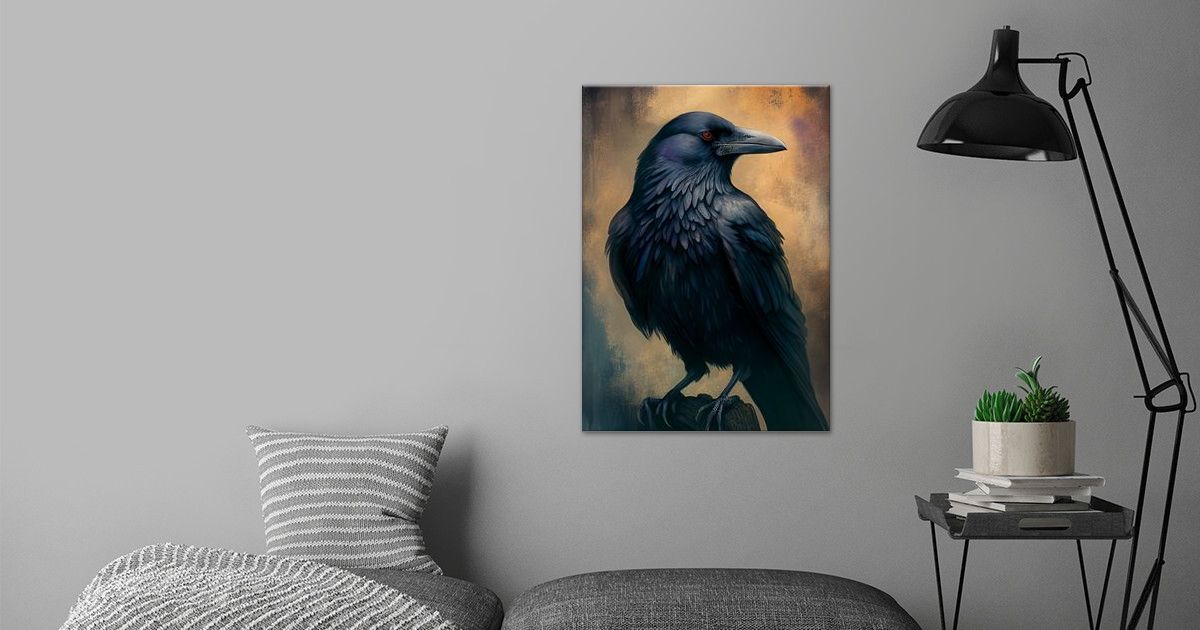 'Raven Portrait' Poster by DecoyDesign | Displate