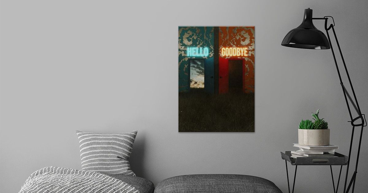 'Hello Goodbye 3D Artwork' Poster by Irawan Rizky | Displate