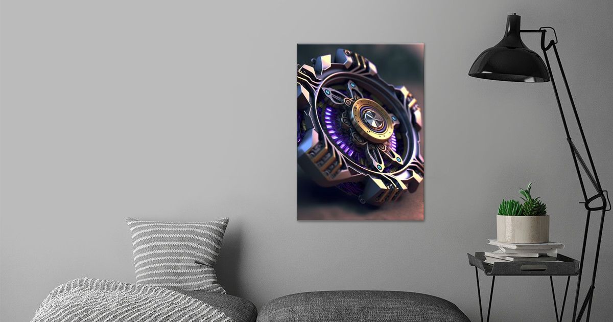 'Futuristic Fidget Spinner' Poster by David Godbehere | Displate
