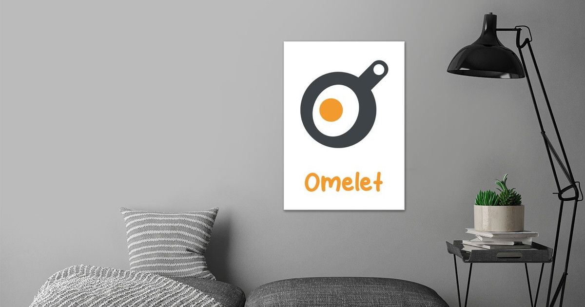 'omelet ' Poster by Lunzii Art | Displate