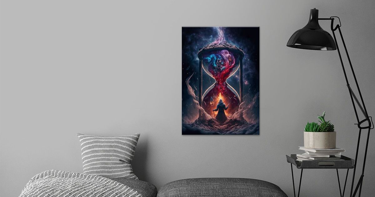 'The Flow Of Time' Poster by TESSERACT ART | Displate