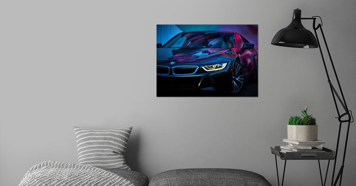 'BMW i8' Poster by Spot Cars | Displate