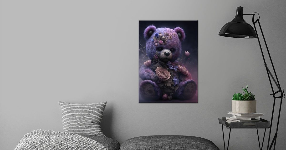 'Sinister Teddy' Poster by GLITCHED ART | Displate