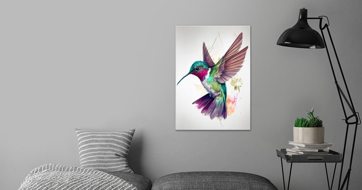 'Hummingbird Bird Color' Poster by DecoyDesign | Displate