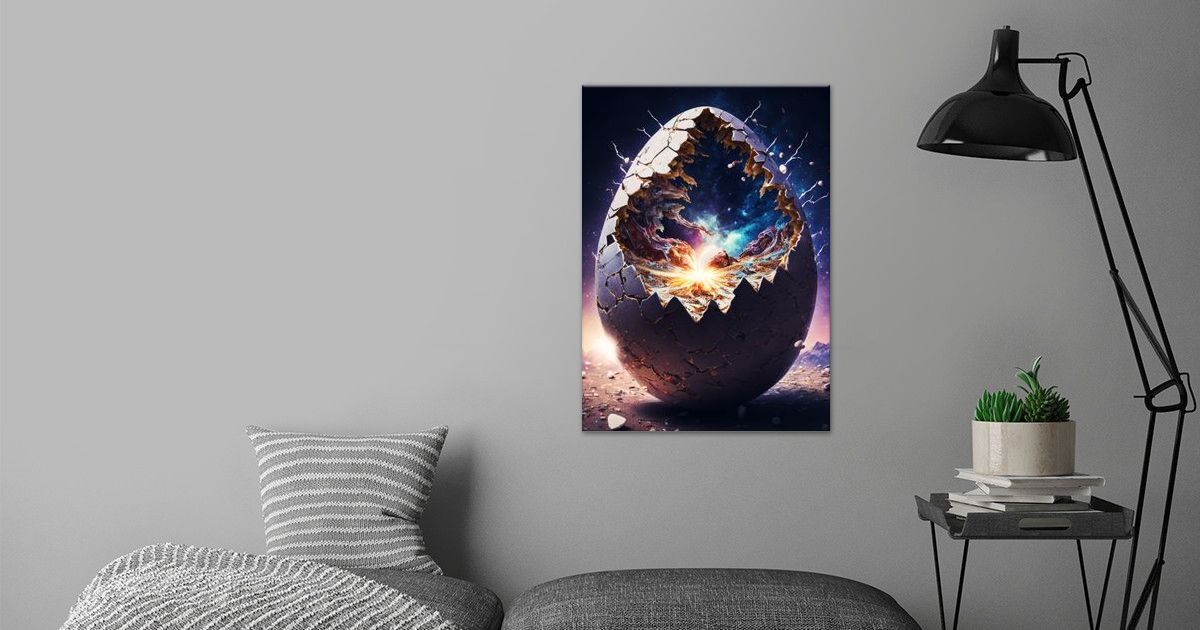 'Crack in the Space Egg' Poster by Muh Asdar | Displate