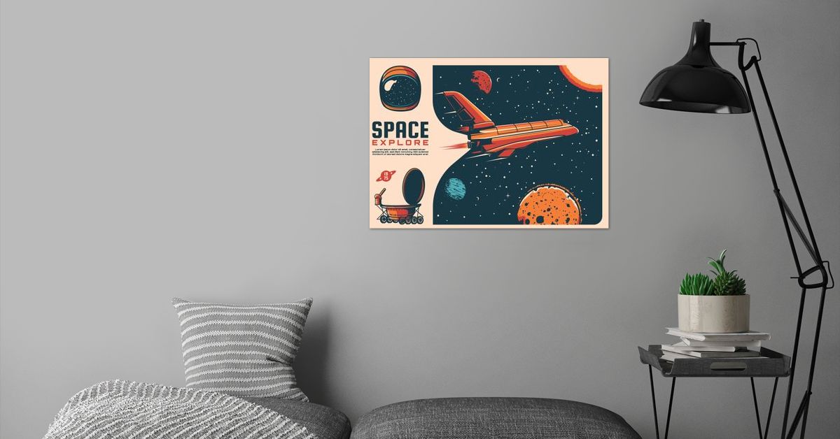 'Space Travel' Poster by 3am | Displate