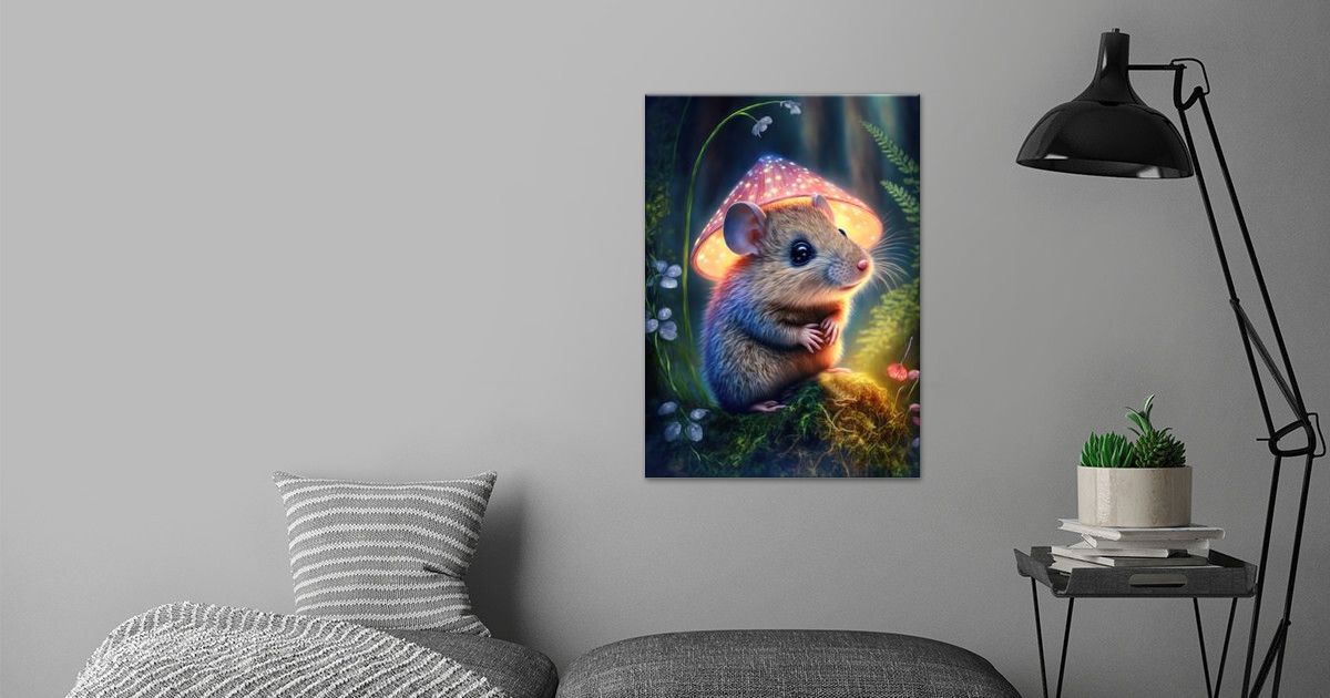 'Little Mouse in the forest' Poster by Dolphins DreamDesign | Displate