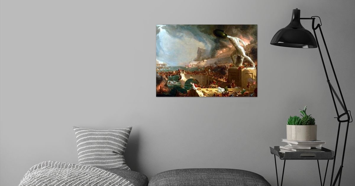 'Destruction by Thomas Cole' Poster by ViktorDesigns | Displate